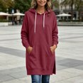APEXFWDT Hoodie Dress for Women Casual Long Sleeve Pullover Long ...