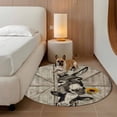 7ft Round Rug Funny Farm Animals Area Rugs for Living Room Bedroom ...