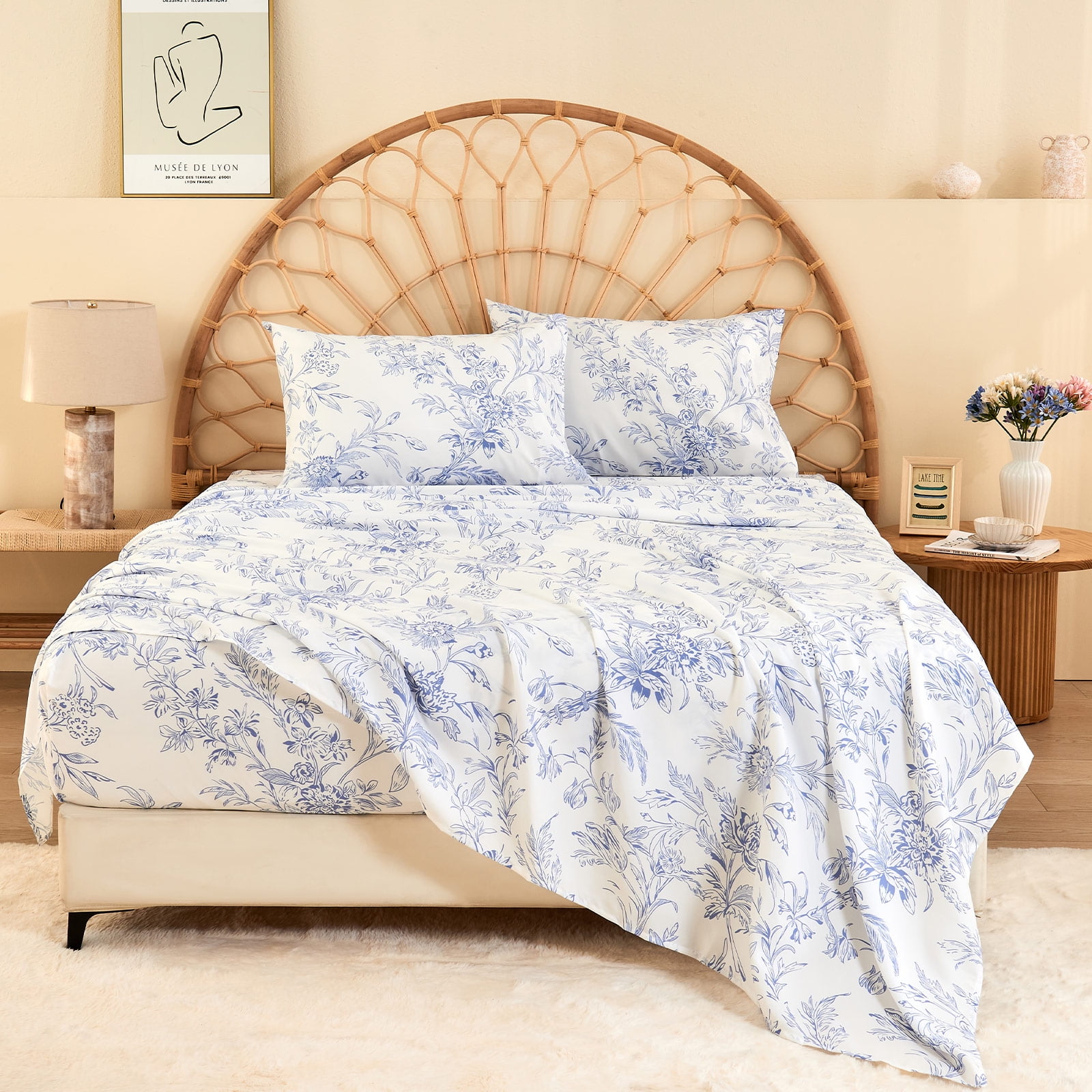 Click here for Hitime 4pc Deep Pocket Cal King Sheet Set Fit 14... prices