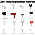 70 Heavy Equipment Keys Master Set, Construction Machinery Key for Cat ...