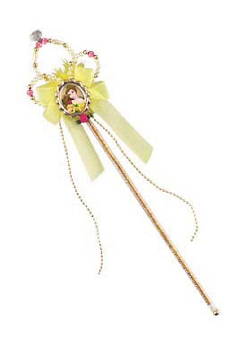 Costume Fairy Princess Belle Queen Gold Magic Wand Scepter with Ribbons ...