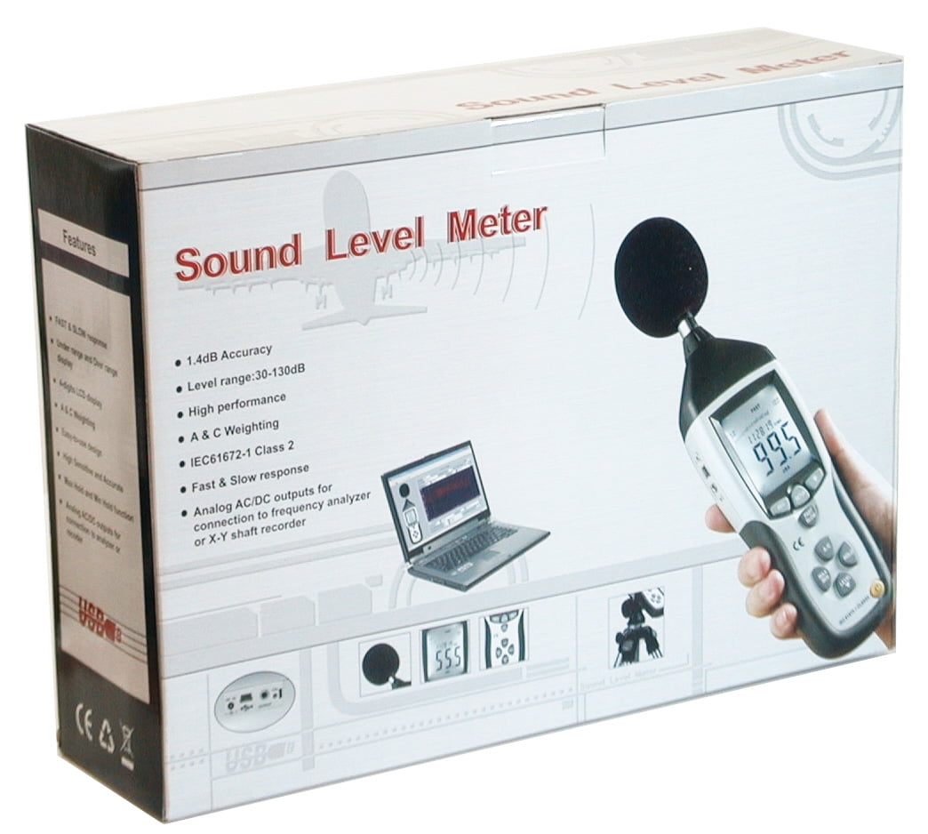 CEM DT-8851 Industrial High Accuracy Digital Sound Noise Level Meter ...