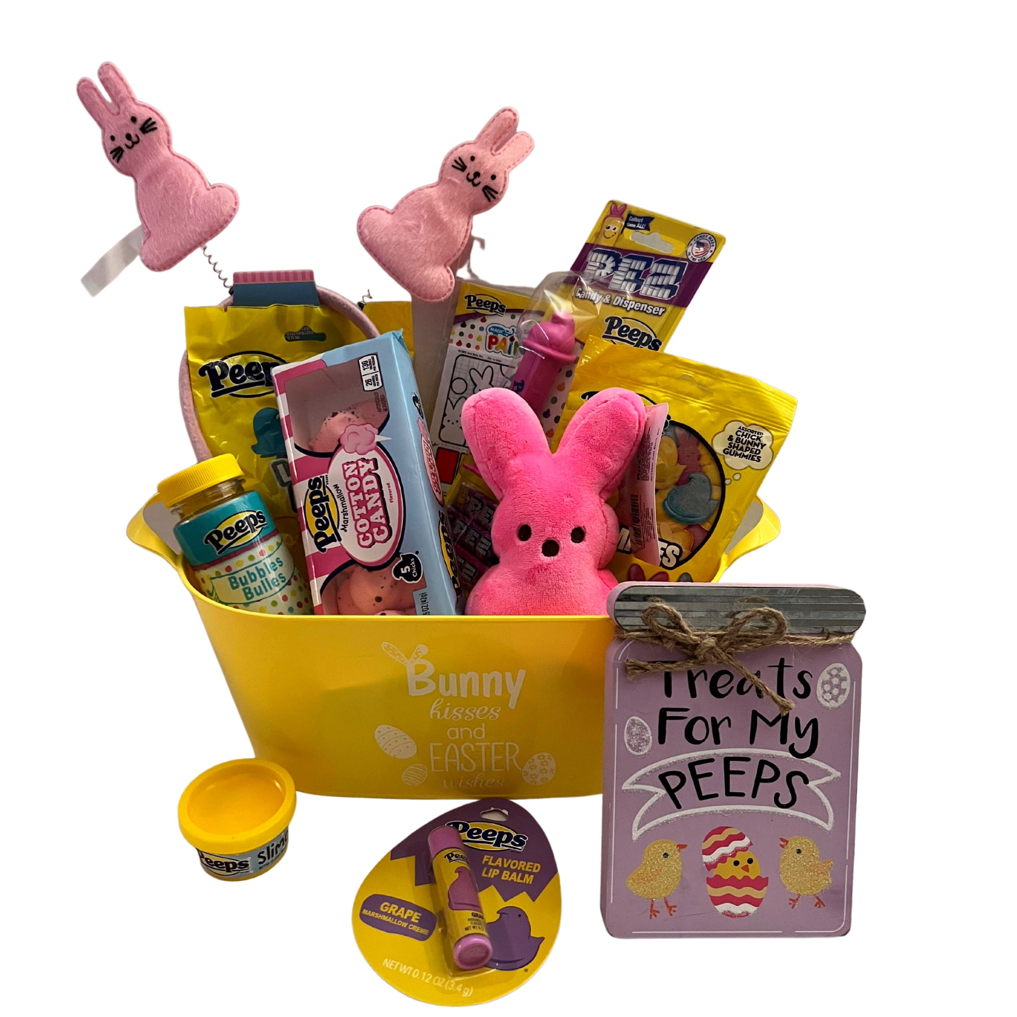 Treats for my Favorite Peeps Easter Basket, Prefilled w Peeps Gummies ...