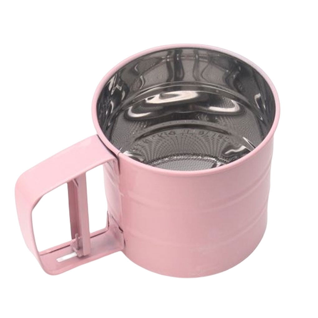 Advancent Flour Sieve Cup Stainless Steel Mesh Cake Sifter DIY Sugar ...