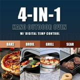 Prokan Kano 16 Inches 4-In-1 Outdoor Oven W/ Digital Temp Control - Walmart.com