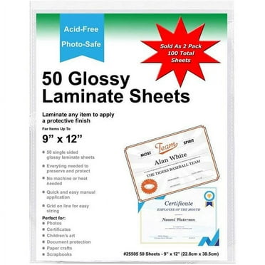 Uxcell Self-Sealing Laminating Sheets A6 Lamination Film Clear Sheet ...