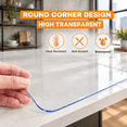 Upgraded Versionr Vinyl Table Pad Protector 30x78 Inch Plastic Cover ...