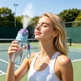 2-In-1 Mist and Sip Water Bottle, Leakproof Portable Sports Water ...