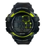 George Men's Digital Watch: Black Case, Positive Display, Plastic Band ...