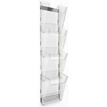 5 Pcs Acrylic Display Stand Wall Bins for Office Wall File Holder ...