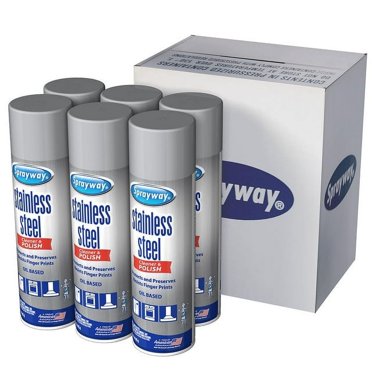 Sprayway SW841 Aerosol Stainless Steel Polish & Cleaner, 15 oz 15 oz can, Pack of 2 - Walmart.com
