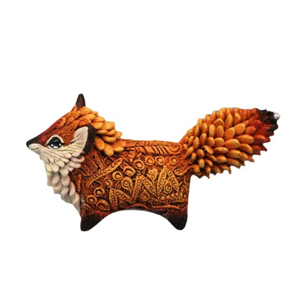 ROZYARD Resin Fox Cute Statues Home Decorations Animals Sculptures ...