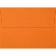 LUXPaper #17 Mini Envelopes, 80 lb. Mandarin Orange, 2 11/16 x 3 11/16 ...