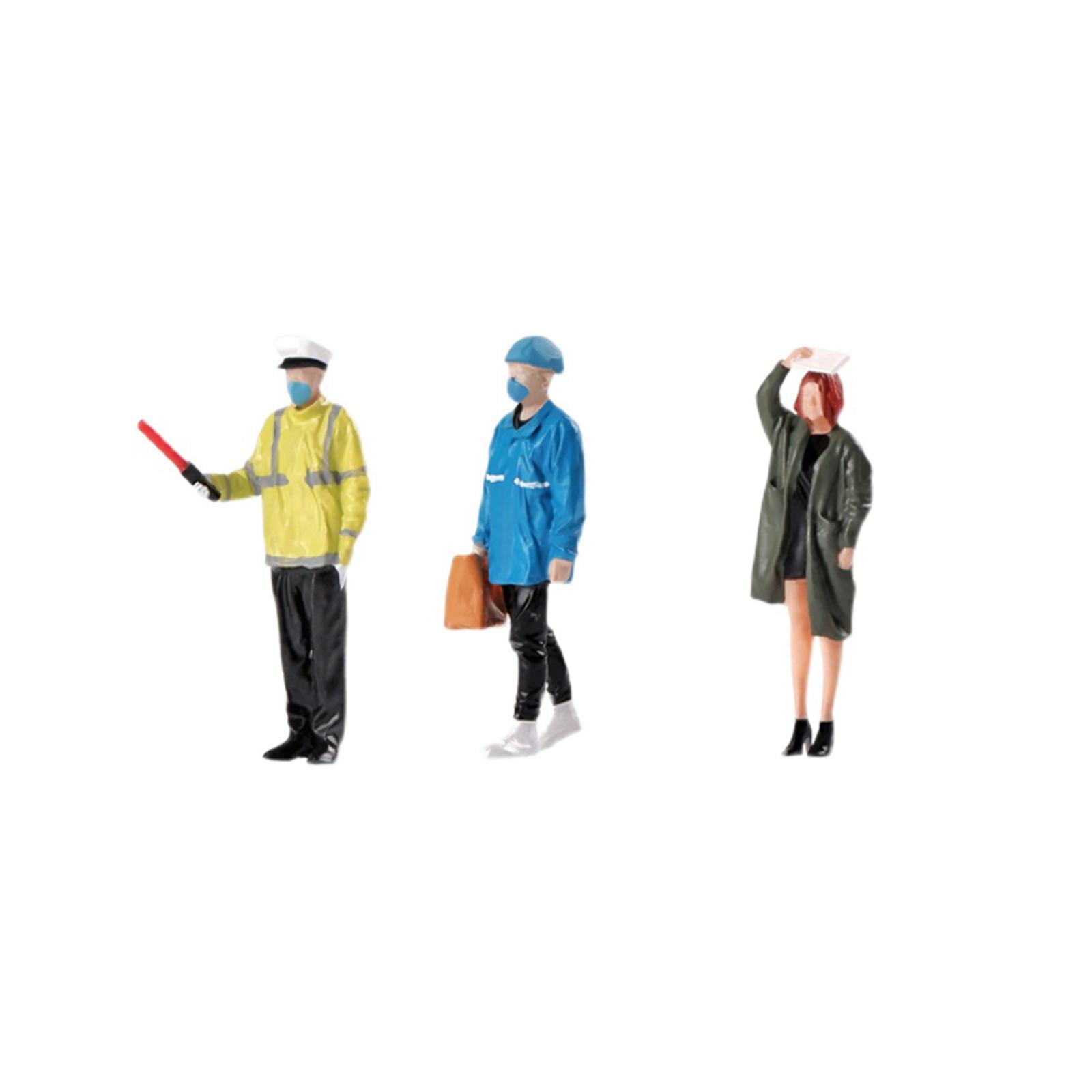 3pcs 1:32 People Figure, Resin Tiny People Sculpture, Miniature Micro ...
