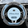 Nilvkv D Shape Plush Car Steering Wheel Cover Warm Winter Anti Slip ...