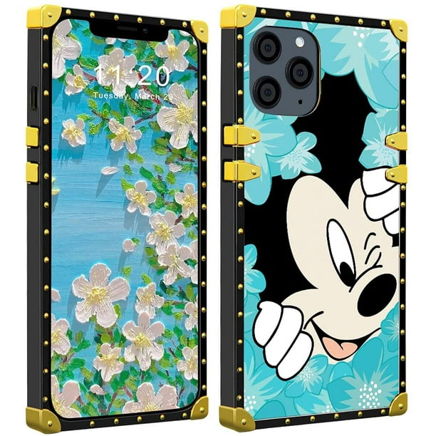 iPhone 11 Pro Case, Luxury Square Case Cartoon Mickey Mouse Phone Case ...
