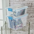 Sterilite 20 Qt Storage Containers, Airtight Gasket, Stackable, Clear ...