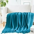 Ultra Soft Tassel Throw Blanket,Arcylic 50x60 inch,Fringe Warm Cozy ...