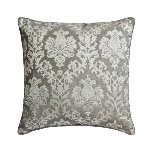 Pillow Cover, Grey 16"x16" (40x40 cm) Throw Pillows, Silk Crystals ...