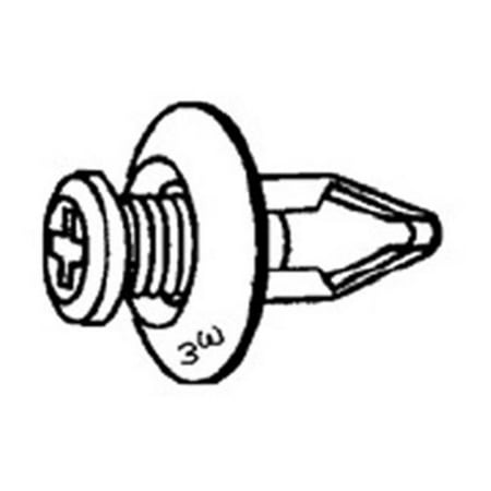 W & E Sales 3013 Plastic Screw Rivet Bumper Cover Retainer Ford Escape ...