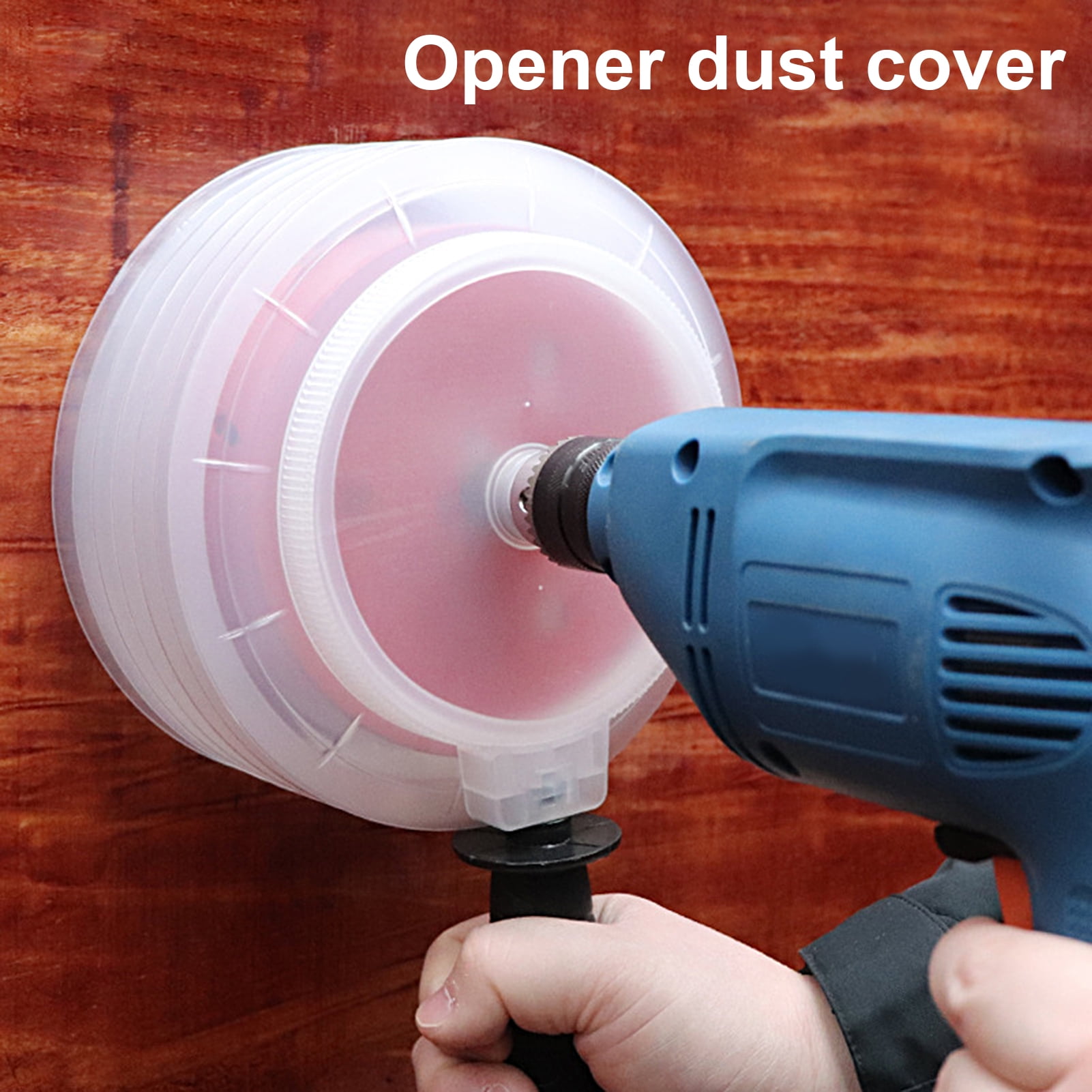 Detachable Drill Dust Collector with Embedded Bearing, Transparent Cover, Handle, and Universal ...