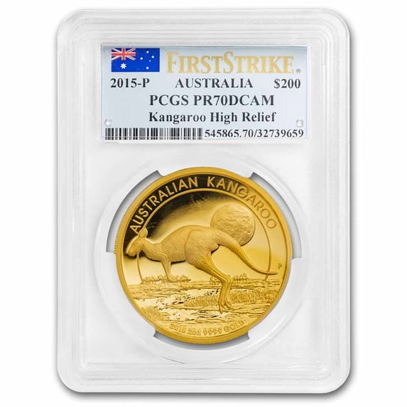 2015 Australia 2 oz Gold Kangaroo PR-70 FS High Relief PCGS - Walmart.com