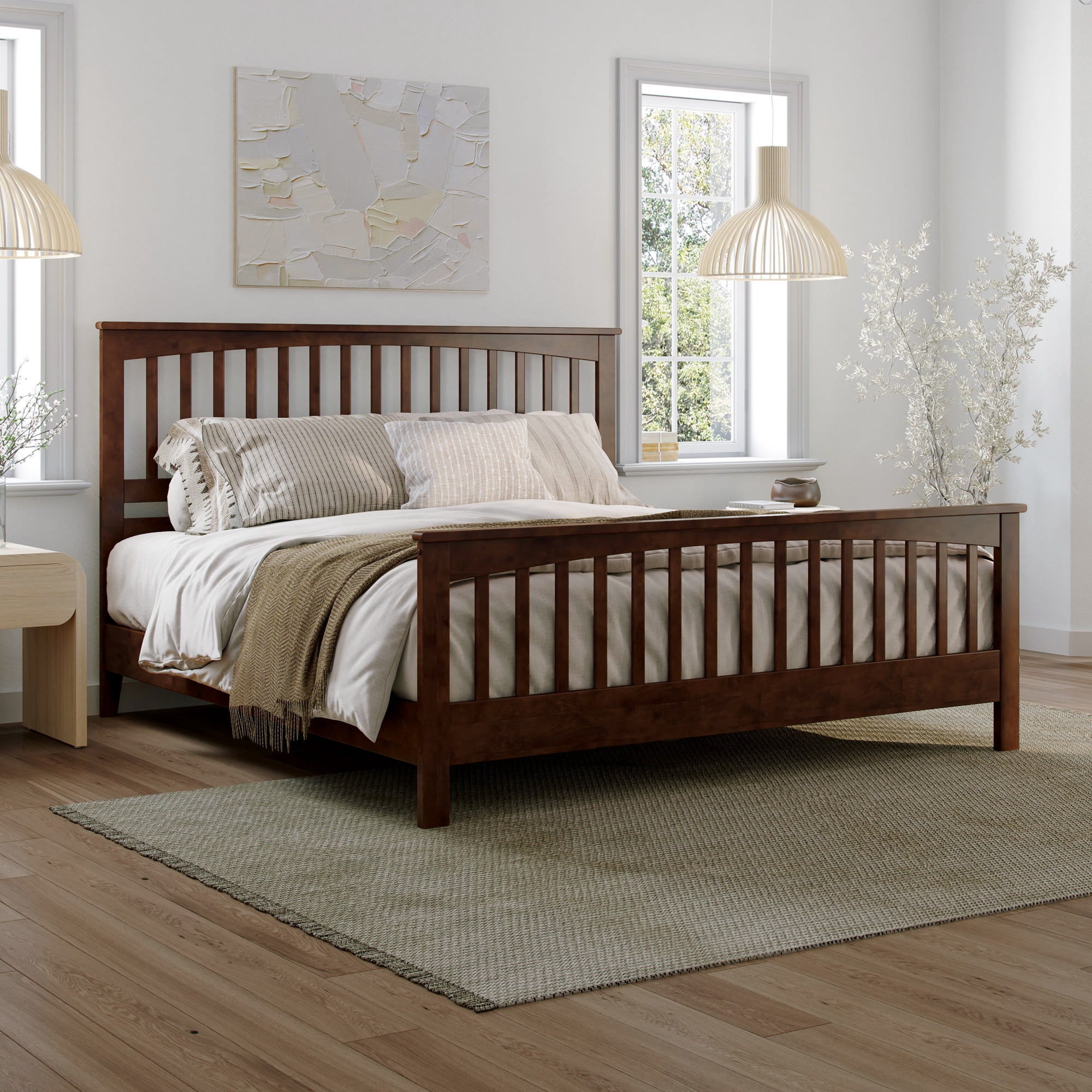 Click here for Afi Camilla King Wood Low Profile Platform Bed Wit... prices