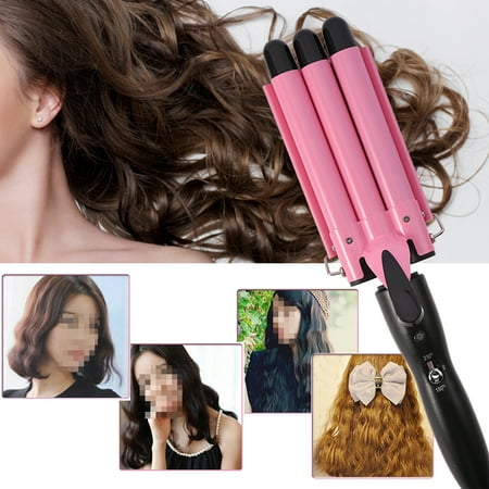 Garosa Triple Pipe Hair Curler,Tourmaline Ceramic Temperature ...