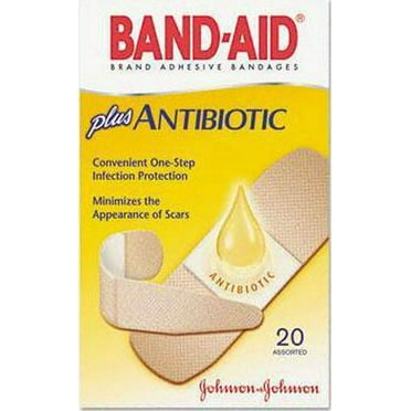 Band-Aid Brand Bandages with Neosporin Antibiotic, Assorted Sizes, 20 ...