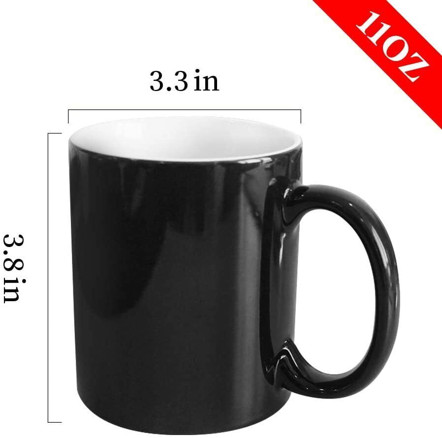 11oz Plain Matte Magic Color Changing by Temperature Sublimation Mugs ...