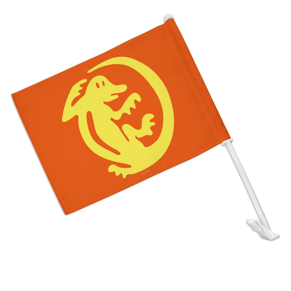 Hidden Temple Orange Iguanas Car Truck Flag with Window Clip On Pole ...