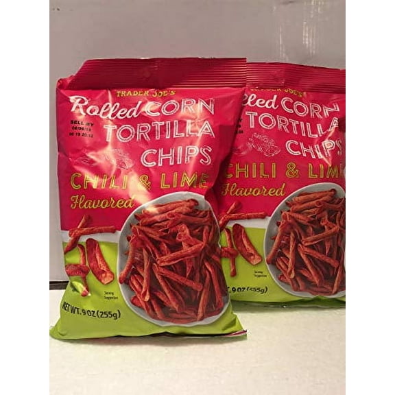 Trader Joe's Chili Lime Rolled Corn Chips, Gluten-Free, 9 Oz, Spicy and ...