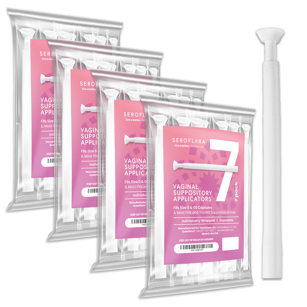 SEROFlora Vaginal Suppositories Applicators - Fits Most Suppository ...