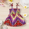 Girls Dresses Bohemian Floral Sleeveless Rainbow Beach for Kids - Cute ...
