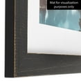 ArtToFrames 6" x 9" Distressed Black Picture Frame, 6x9 inch Black Wood ...