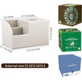 PU Leather Square Tissue Box Cover - Multi-Functional Tissue Box Holder ...