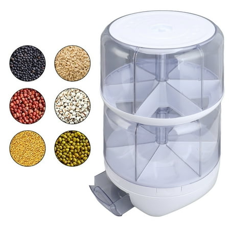 Transparent Round Cereal Lentil Organizer,Cereal Transparent Bucket ...