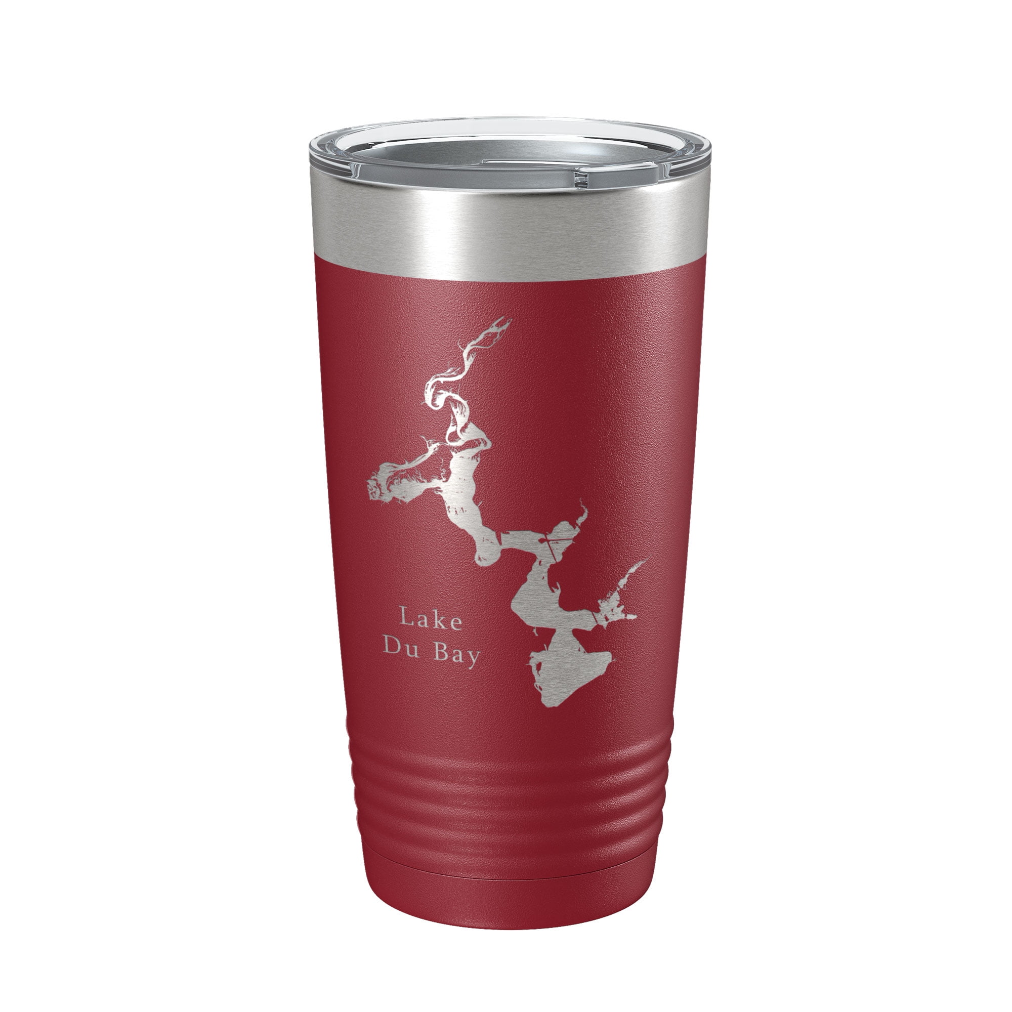 Lake Du Bay Map Tumbler Travel Mug Insulated Laser Engraved Coffee Cup ...