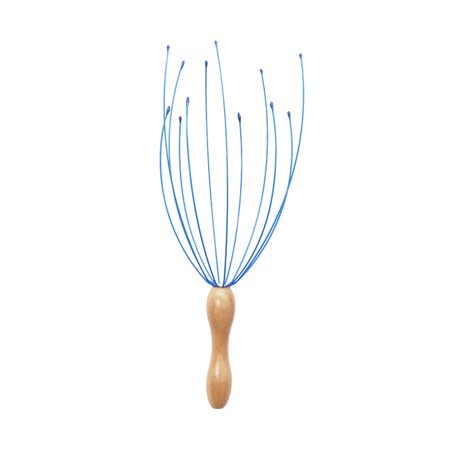 Head Massager Stainless Steel Soul Extractor Solid Wood 2 Pieces blue ...