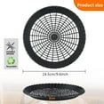 HSAPOW-15 Pack 10'' Black Plastic Paper Plate Holders - Hollow ...