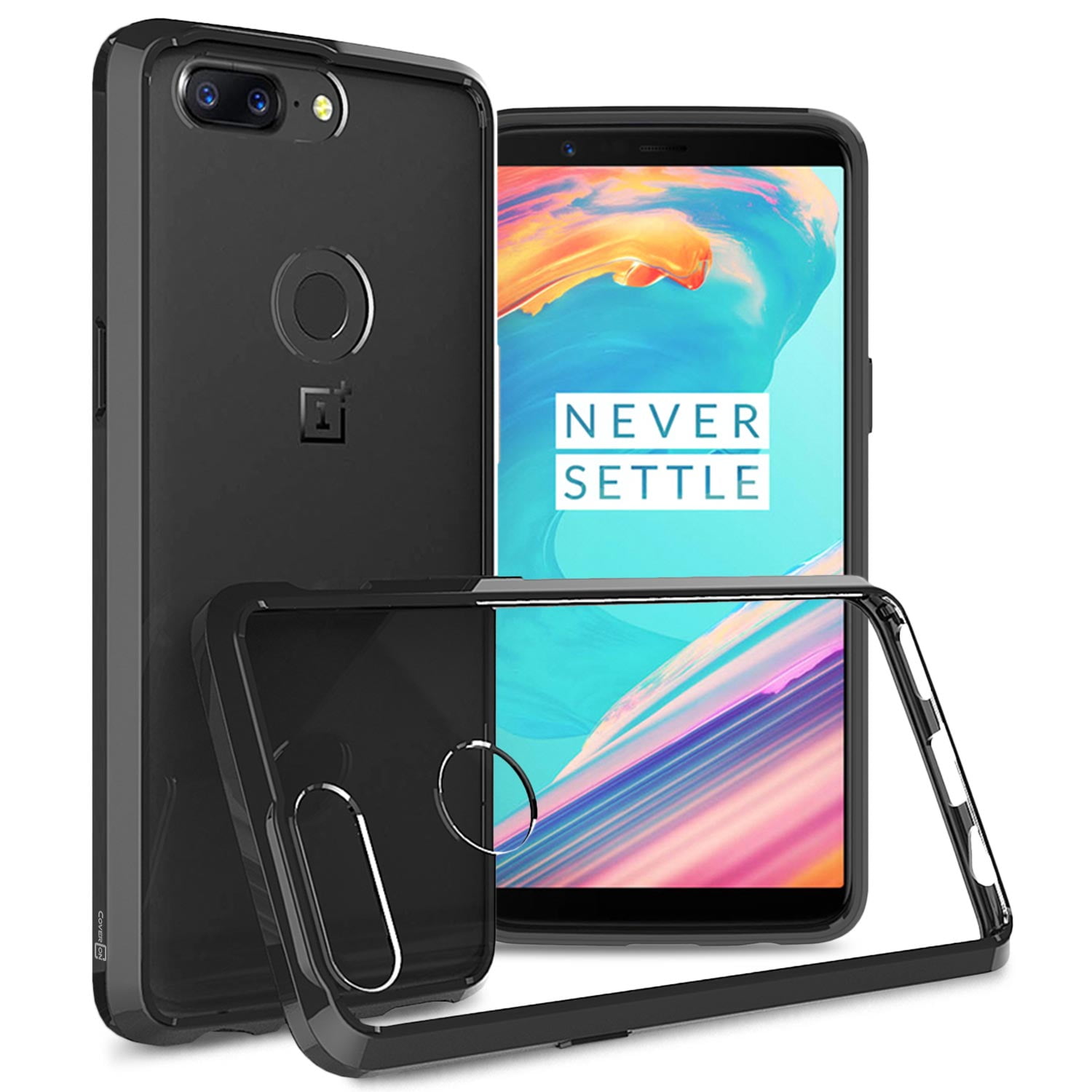 CoverON OnePlus 5T Case, ClearGuard Series Clear Hard Phone Cover ...