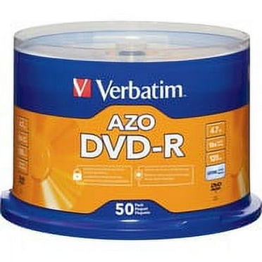 AZO DVD-R 4.7GB 16X with Branded Surface (100pk Spindle) - Walmart.com