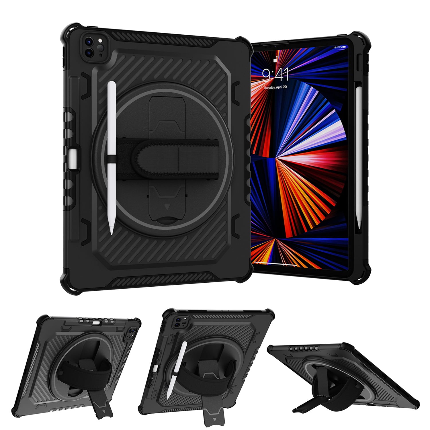 SaniMore Case for iPad Pro 12.9 Case 2018/2020/2021/2022, Hand Rope ...
