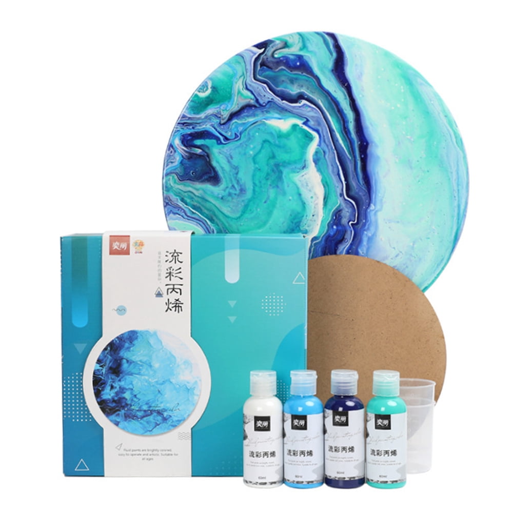 Juego de pintura para tela de 4 colores 60 ml cada botella textil ...