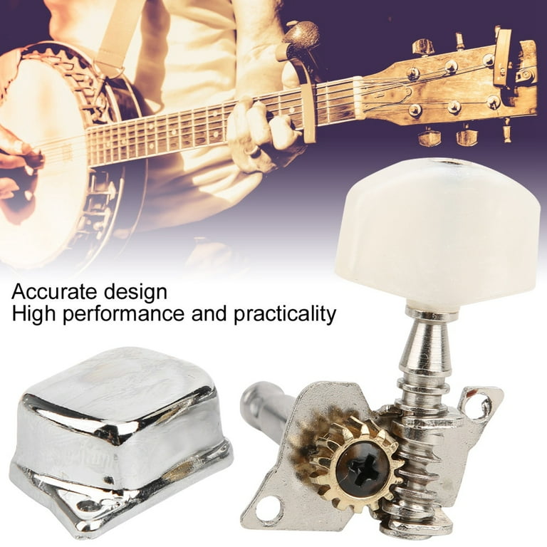 Tenor Banjo Tuners Banjo Tuning Pegs Set - 4+1 Semi-Closed Gear Tuners ...