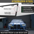 Fiber Design License Plate Frames - 2 , Rust- Stainless , Rattle ...