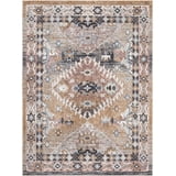 Rugs.com Eco Southwestern Collection Rug – 8' x 10' Khaki Gray Medium ...
