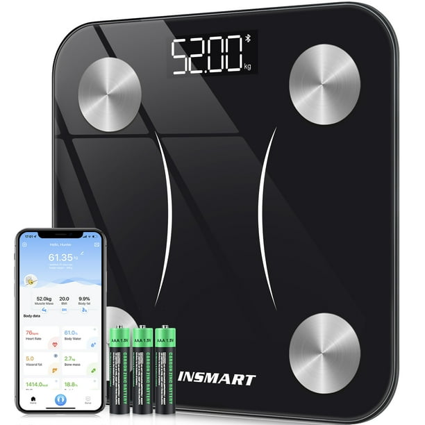 INSMART Scales for Body Weight,Bluetooth Smart Scale with App – Track ...