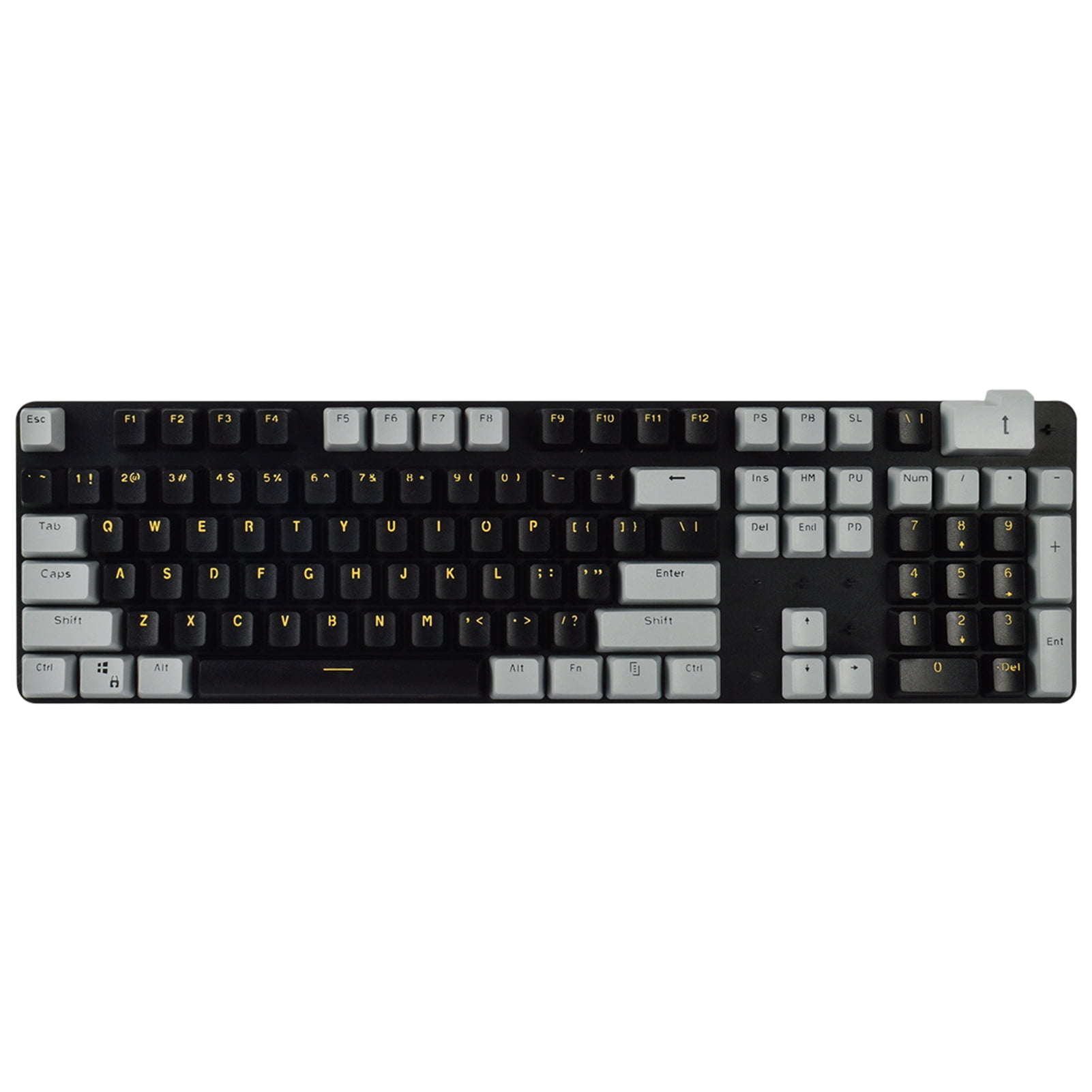 Lomubue 104Pcs Keyboard Keycaps Ergonomic Design Bright Color Fade ...