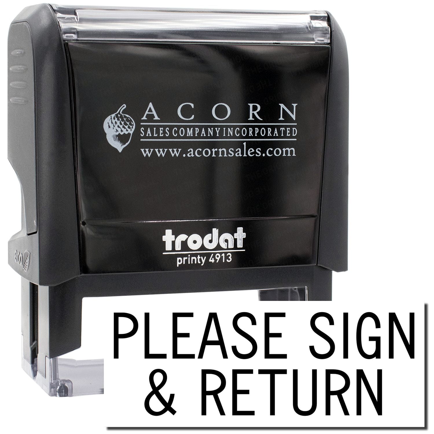 Large Self-Inking Please Sign Return Stamp, Trodat Printy 4913, Press ...